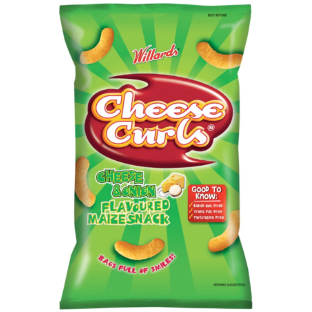 Cheese Curls Cheese & Onion Flavoured Snack 150g – Safari Meats & SA Shop