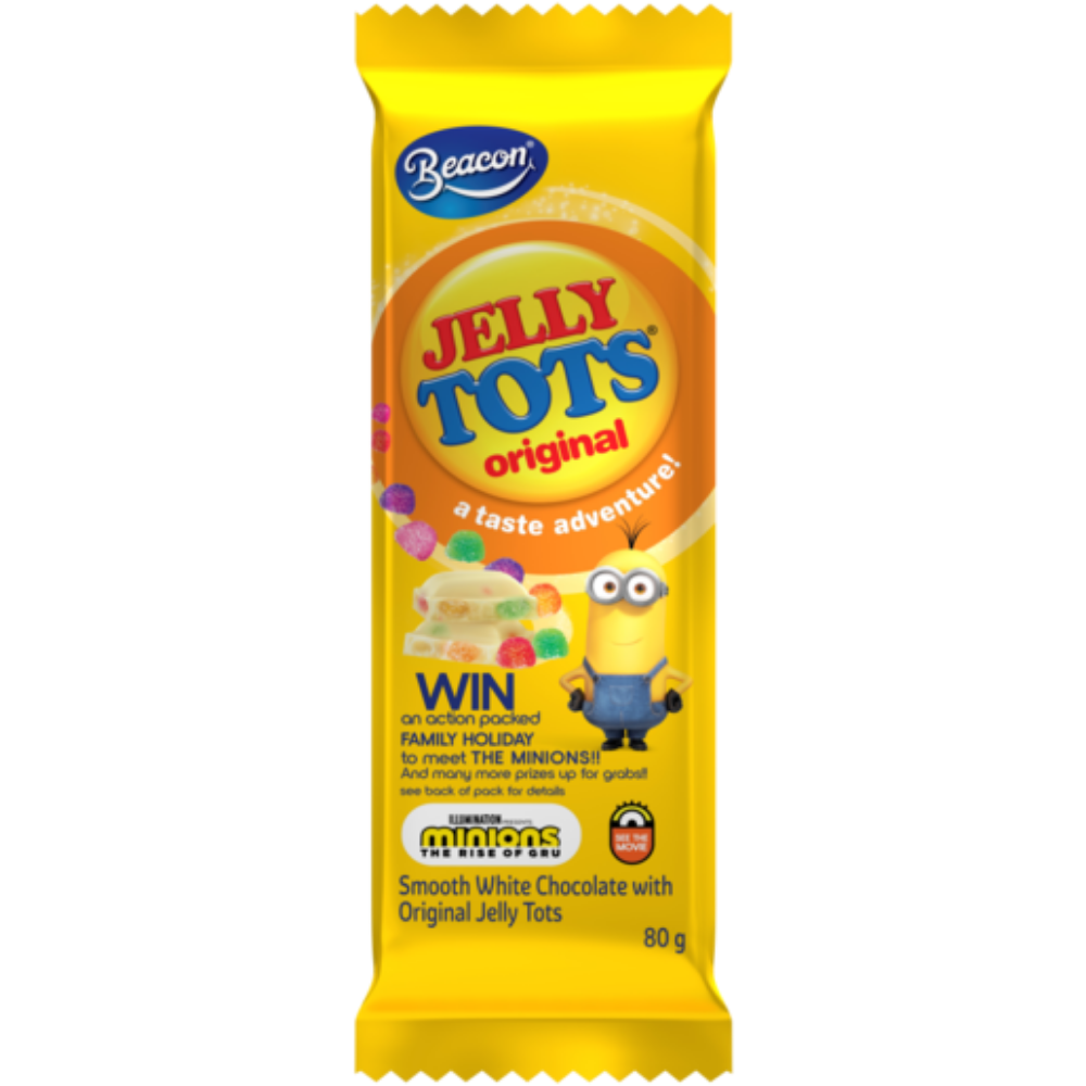 White Chocolate Jelly Tots Bar 80g – Safari Meats & SA Shop