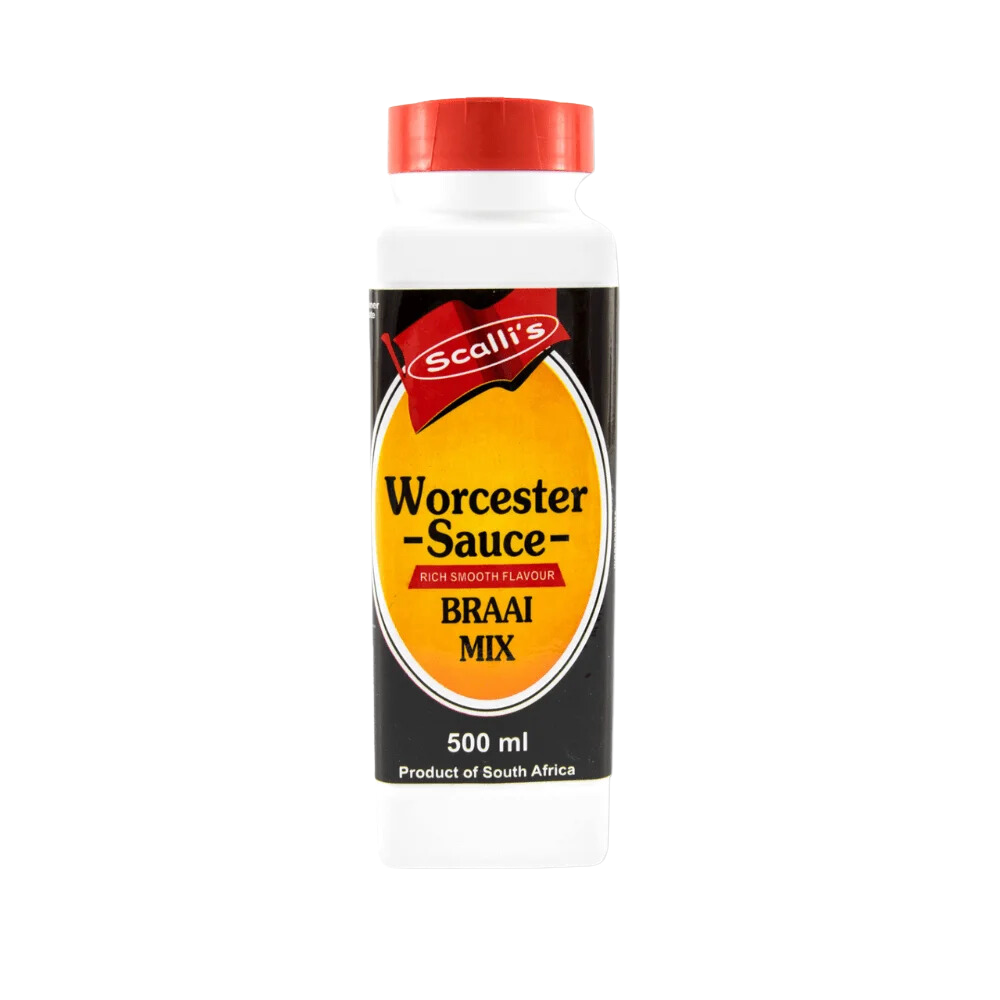 Scalli?s Worchester Sauce Braai Mix Spice 500ml – Safari Meats & SA Shop